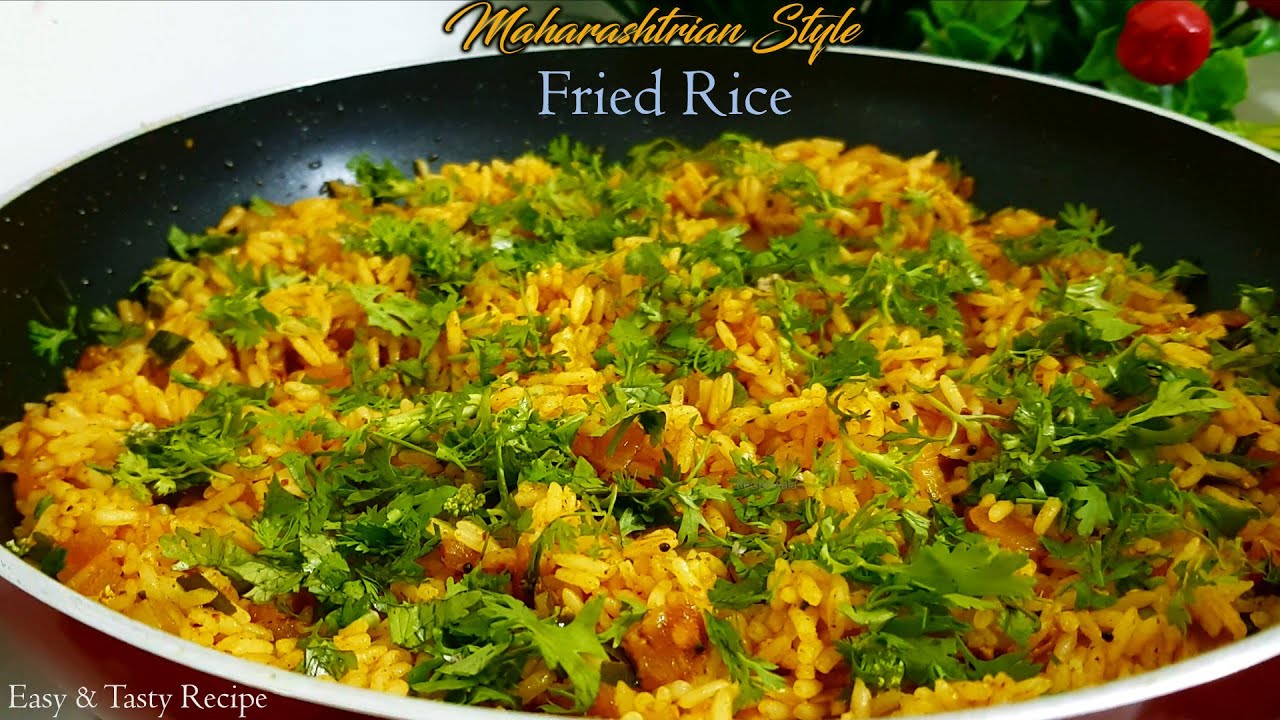 Maharashtrian Style Fried Rice | Leftover Rice Recipe |# ...