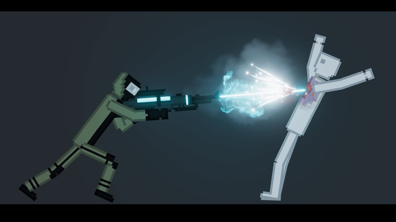 New Blaster Rifle Is Incredible In People Playground - YouTube