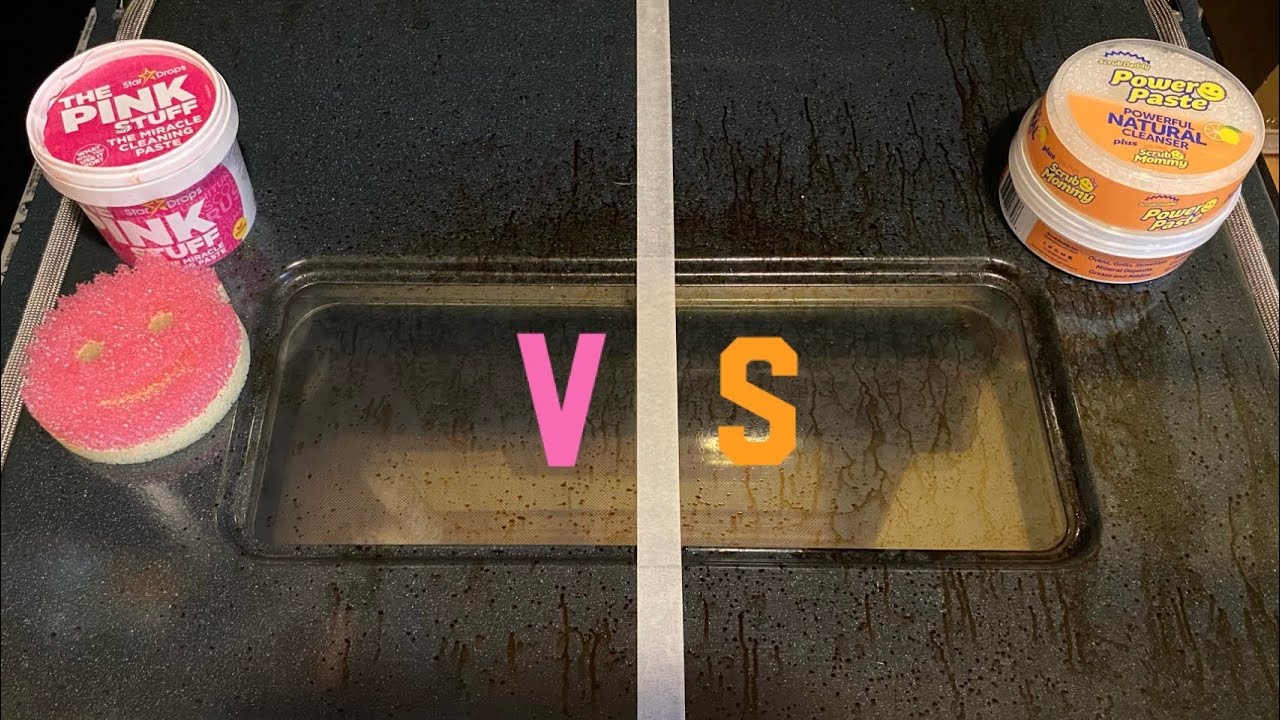 ASMR Scrub Daddy Paste VS Pink Stuff - Scrubbing and scratching sounds ...