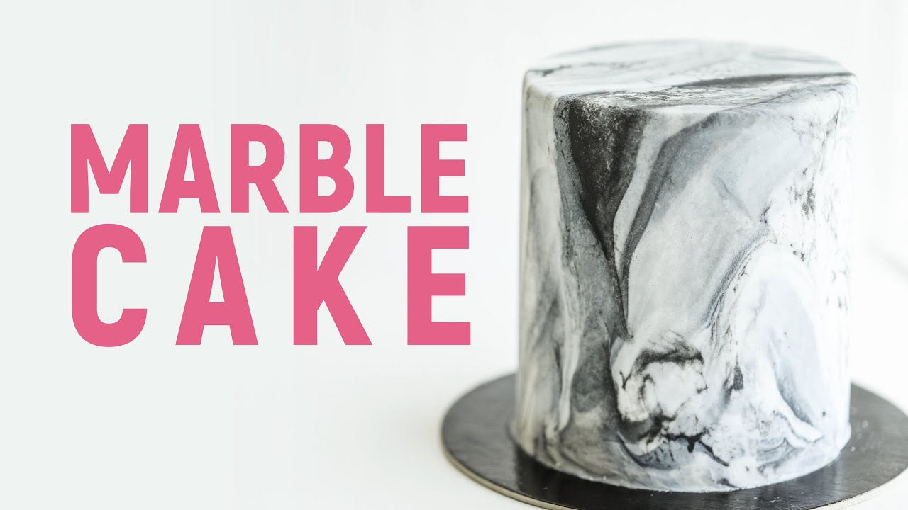 How to make marble fondant cake | Perfect cake design | Step-by-step ...