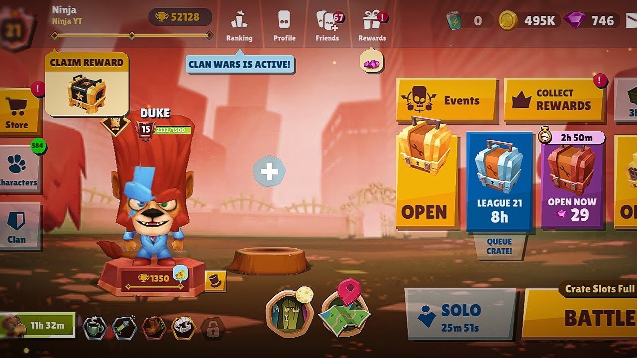 Becoming The Strongest in Different Modes By Using Duke in Zooba. - YouTube