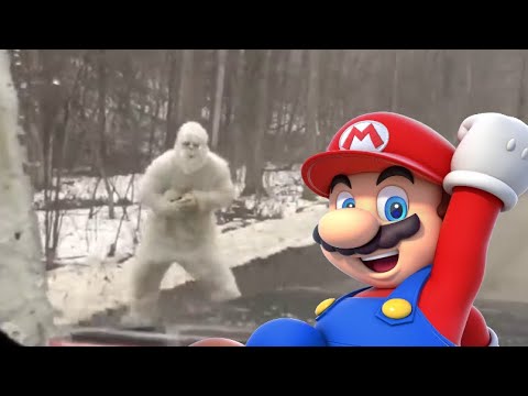 Mario ecounters a Yeti but with Modern Mario's impression (Mario re-dub ...