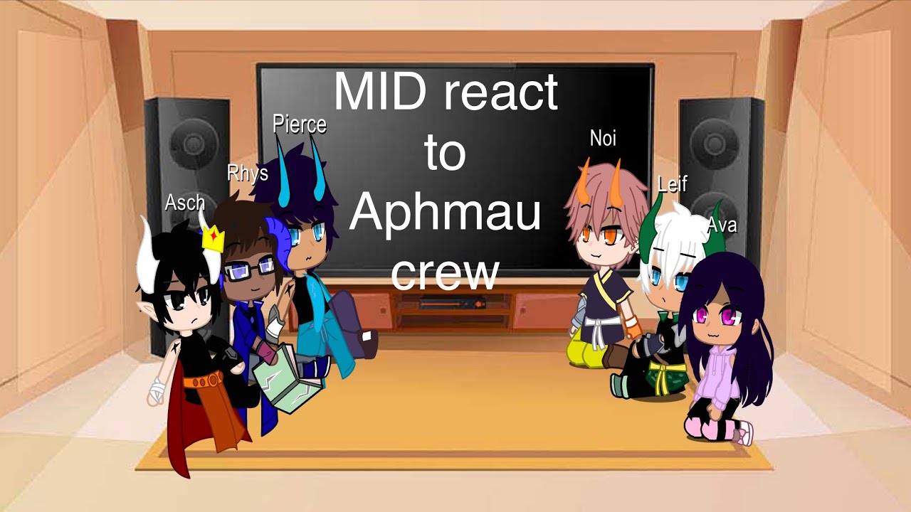 MID react to aphmau crew(part1) - YouTube