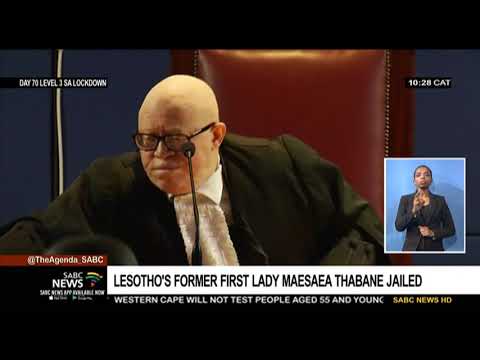 Lesotho's former first lady Maesaiah Thabane jailed - YouTube