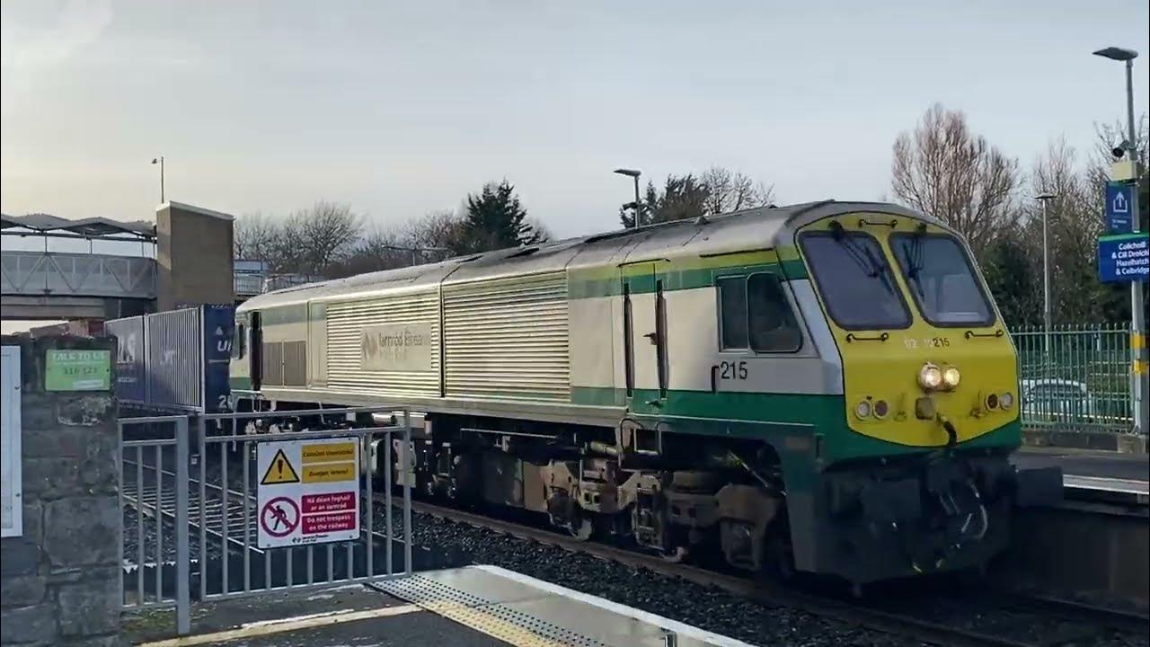 Irish Rail Class 201, Freight IWR Liner, Hazelhatch & Celbridge - YouTube