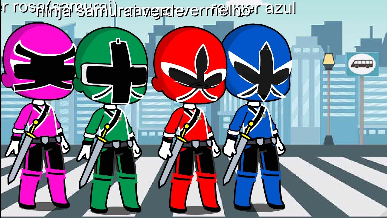 Como fazer a ranger rosa(samurai)no gacha club edition(olhem a ...