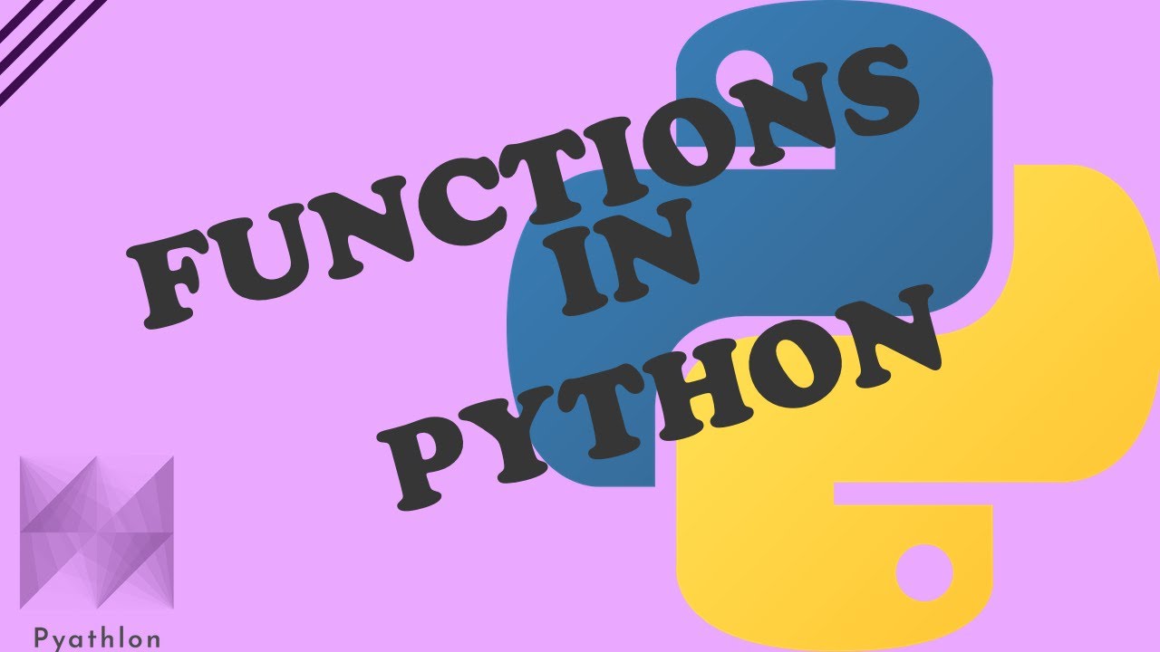 What Is A Python Function Pyathlon Python Basics Youtube 0389