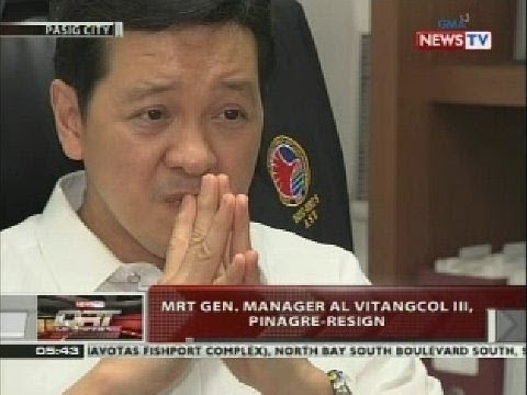 QRT: MRT Gen. Manager Al Vitangcol III, pinagre-resign - YouTube