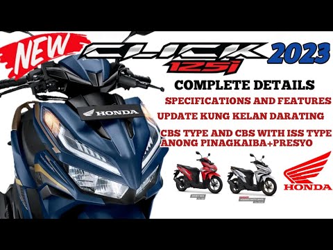 new HONDA CLICK 125i 2023 full review+CBS TYPE/CBS with ISS TYPE # ...