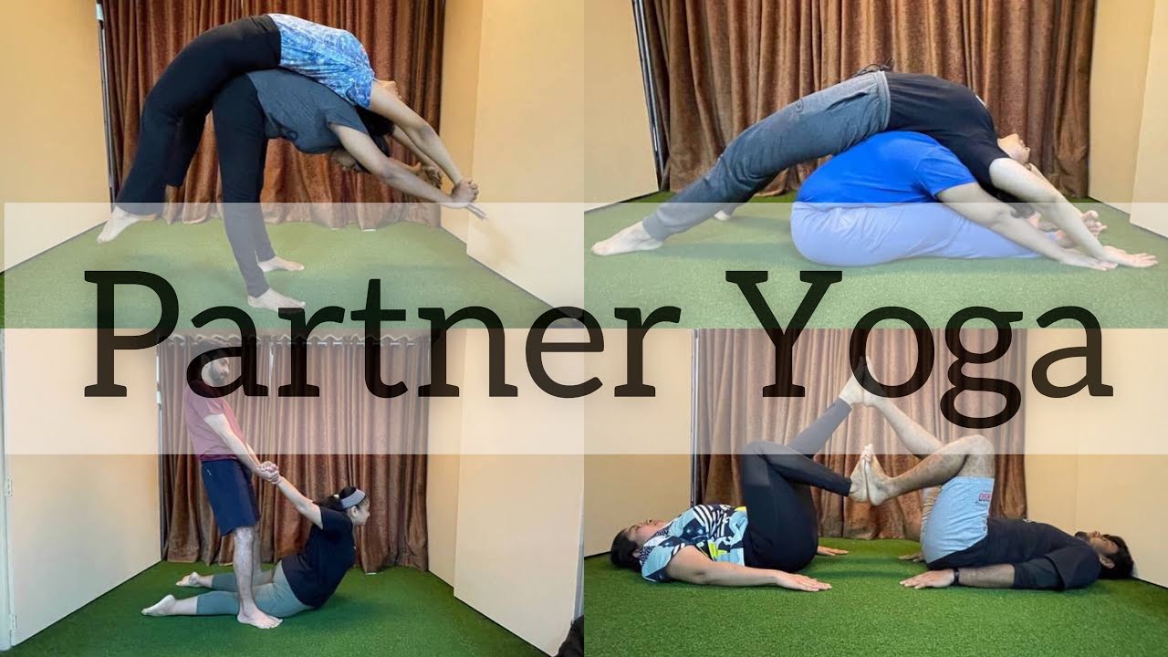 SUPER Fun Partner Yoga Poses & Stretches, Yoga for Couples or Friends ...