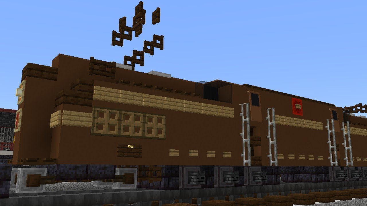 Minecraft 1:1 Scale Pennsylvania Railroad GG1 Locomotive Tutorial - YouTube