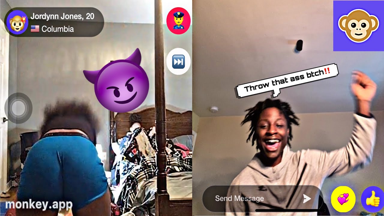 MONKEY APP FREAKS GOING CRAZY‼️*SHE ARCH HER BACK*🚨😈 - YouTube