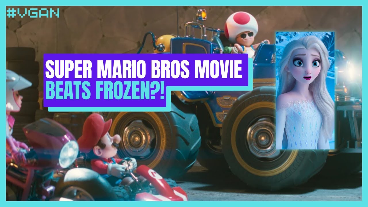 Super Mario Bros movie tops Frozen in box office #supermario #frozen ...