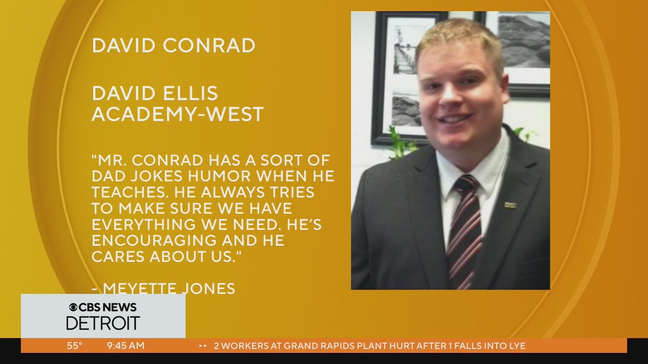 Teachers Appreciation Week: David Conrad of David Ellis Academy West ...