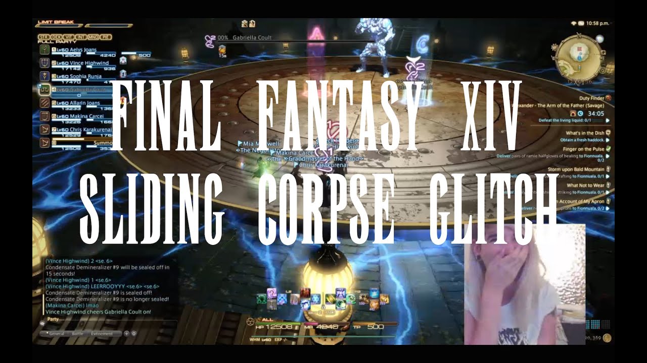 Final Fantasy XIV - Spooky sliding corpse glitch - YouTube