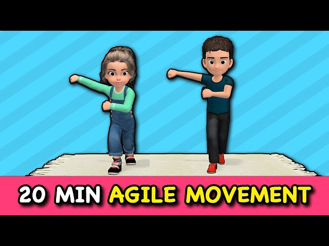 Kids Flex & Flow: 20 Min Agile Movement Workout - Videos For Kids