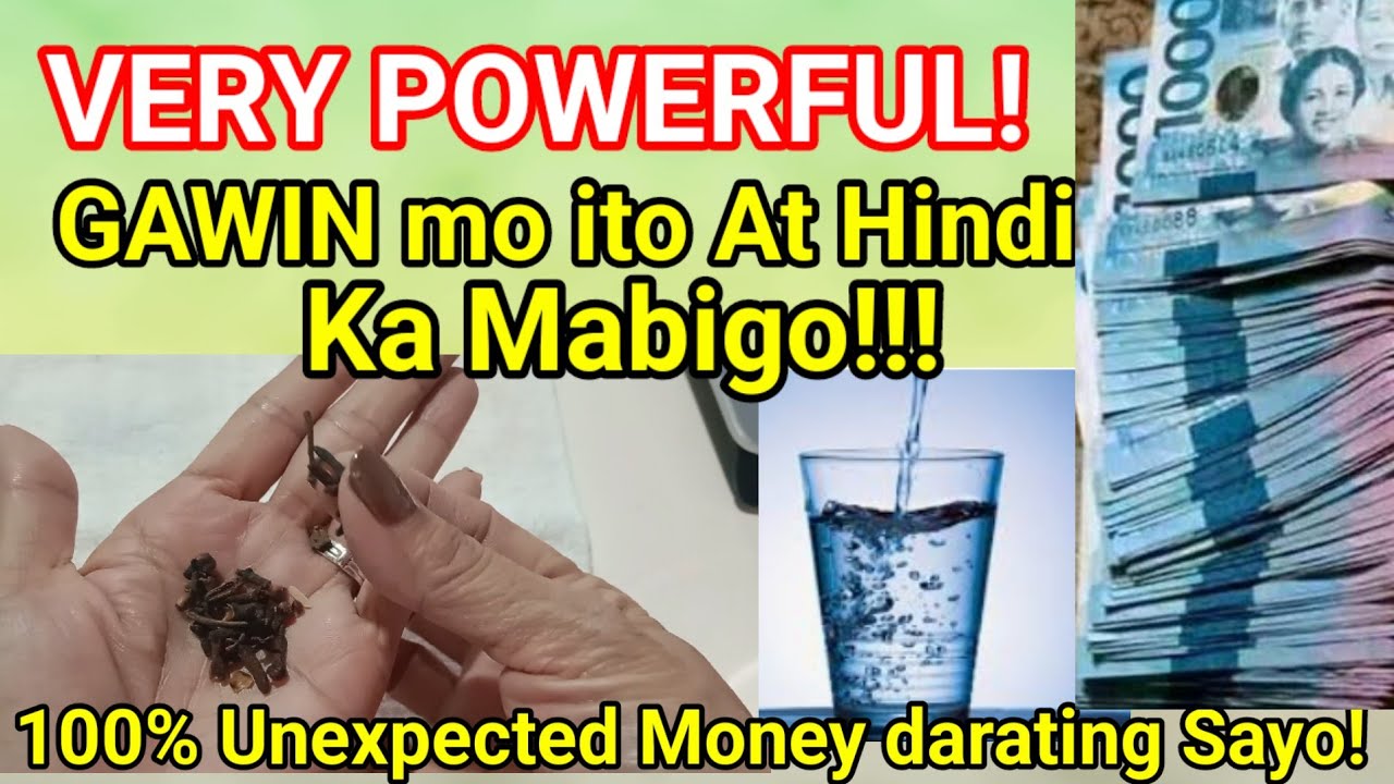 VERY POWERFUL! Gawin mo ito PAGGISING sa UMAGA 100% Lage Kang SWERTE sa ...