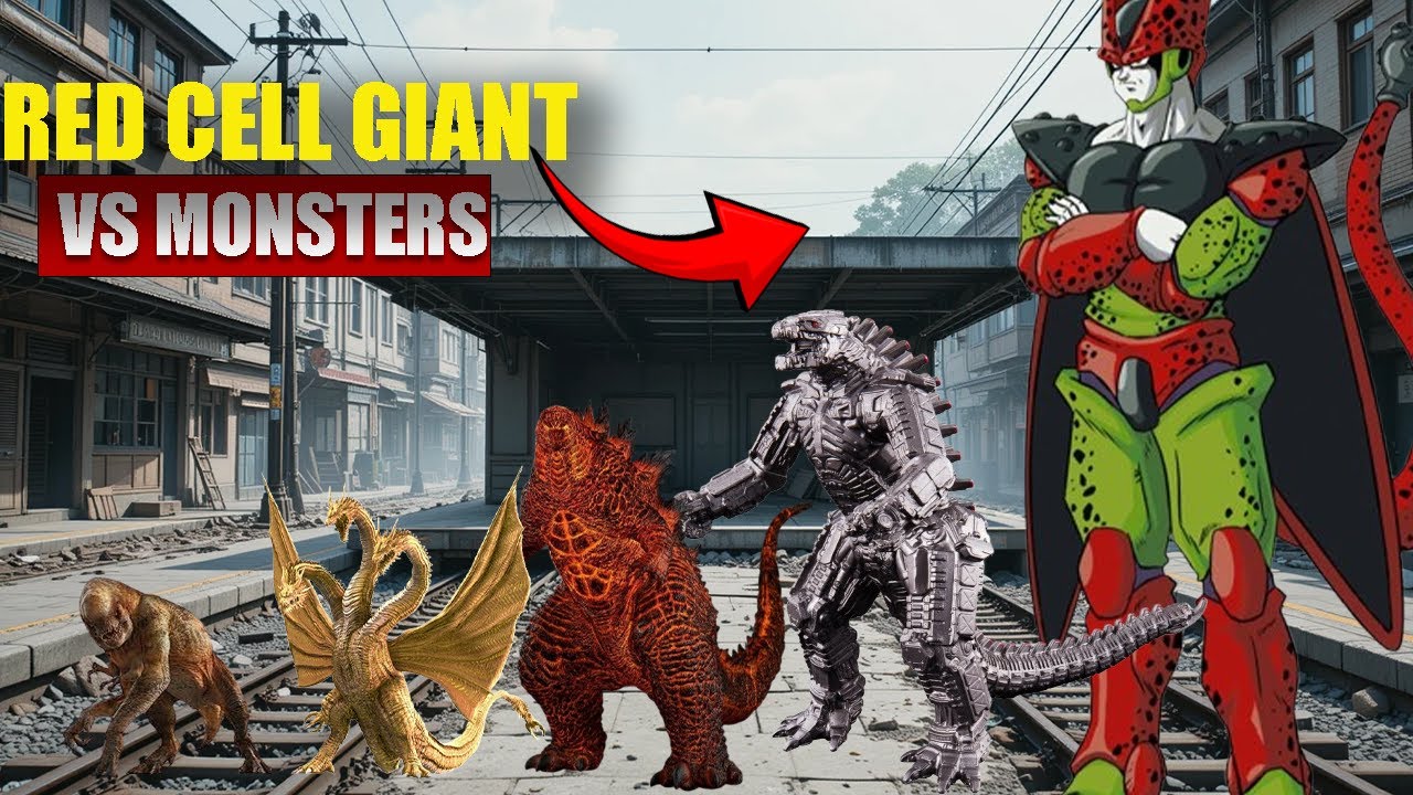Red Cell Giant Form vs Giant Monsters | 3D Monsters Size Comparison ...