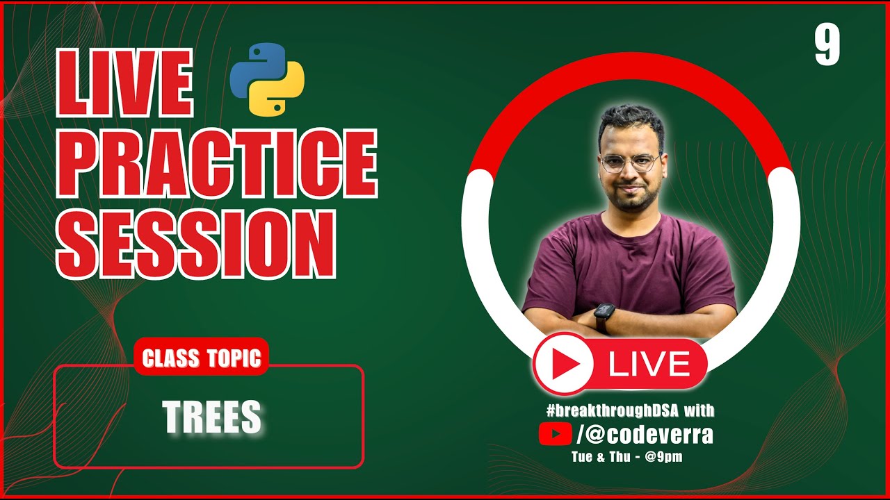 Trees | Live DSA Leetcode Practice Session | #breakthroughDSA - YouTube