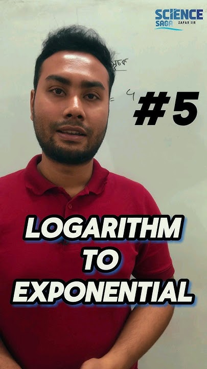 Logarithm to Exponential | Class 9 Math Chapter 3 2024 | New Curriculum | Zafar sir #mathstricks ...
