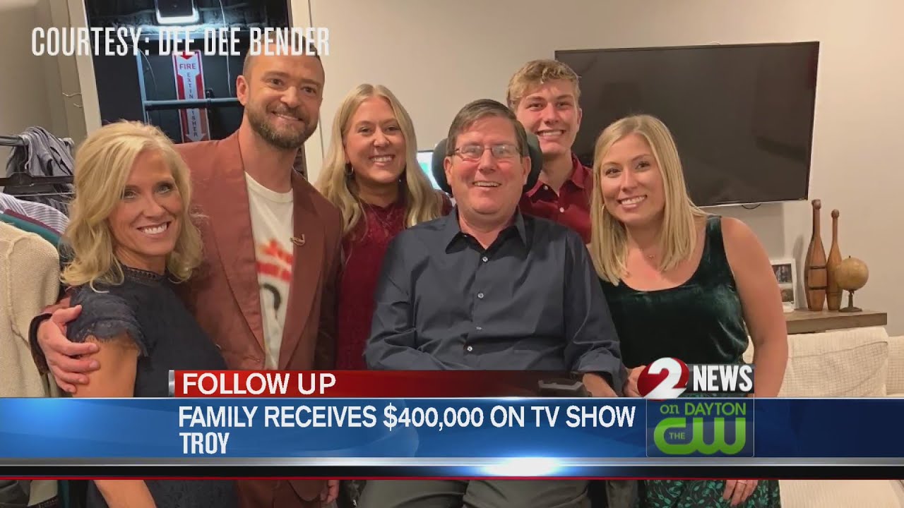 Troy family receives $400,000 on TV show - YouTube