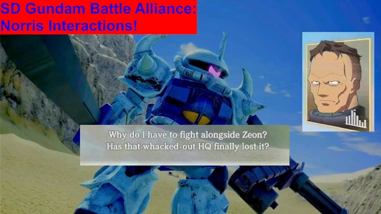 UNIQUE Norris Packard INTERACTIONS! #sdgundambattlealliance - YouTube
