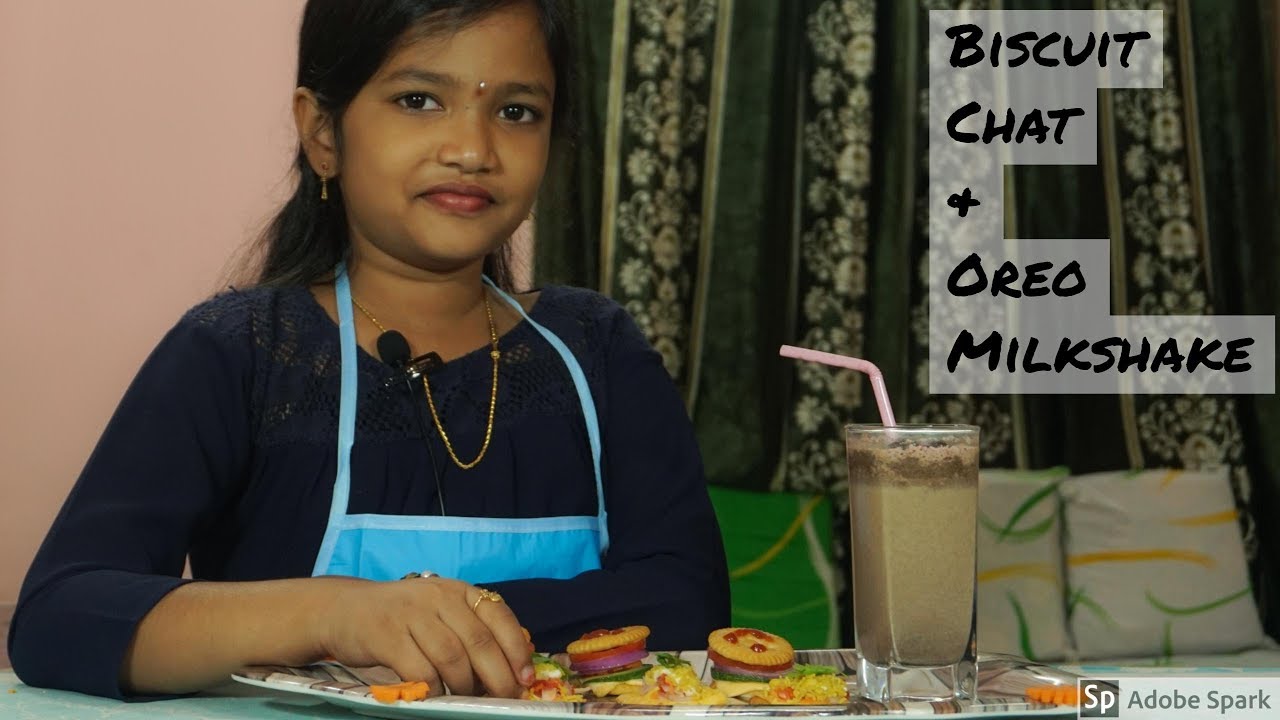 Biscuit Chat And Oreo Milkshake | Bhavya's Kitchen - YouTube