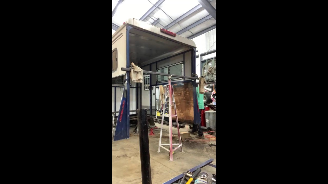 First Responder Garage is live! Horse trailer repair day - YouTube