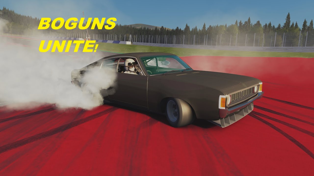Assetto Corsa Valiant Charger layin 11's for all the boguns!! SOL_HDR PPFILTER JFY! burnout ...