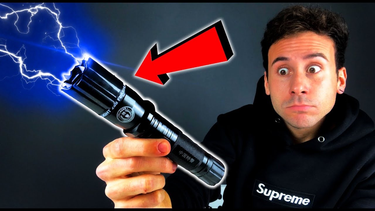 TASER LINTERNA ELECTRICO ⚡️[ PELIGRO! ] 💥 - YouTube