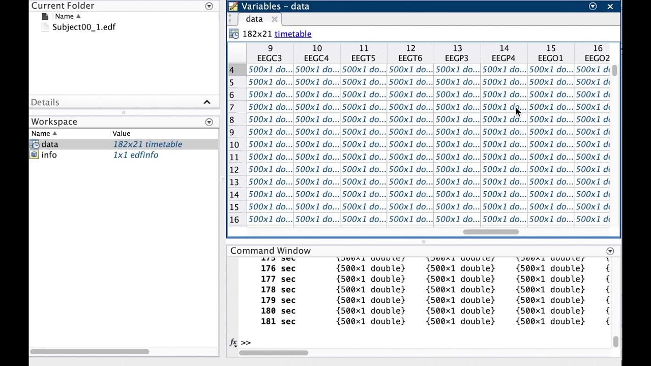[2021 update] Opening EDF files in MATLAB + Plotting EEG signal - YouTube