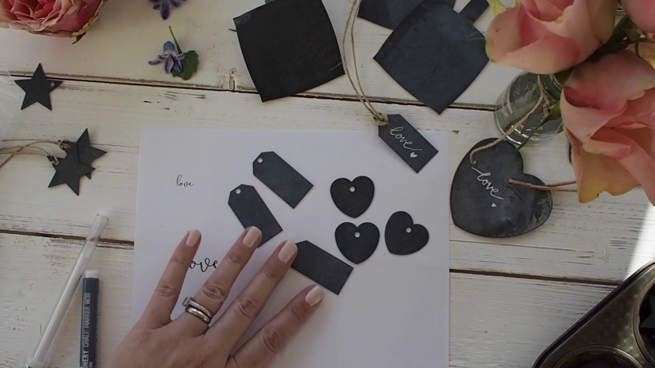 How To: Zinc Tags and Writing with Chalk Pens - YouTube