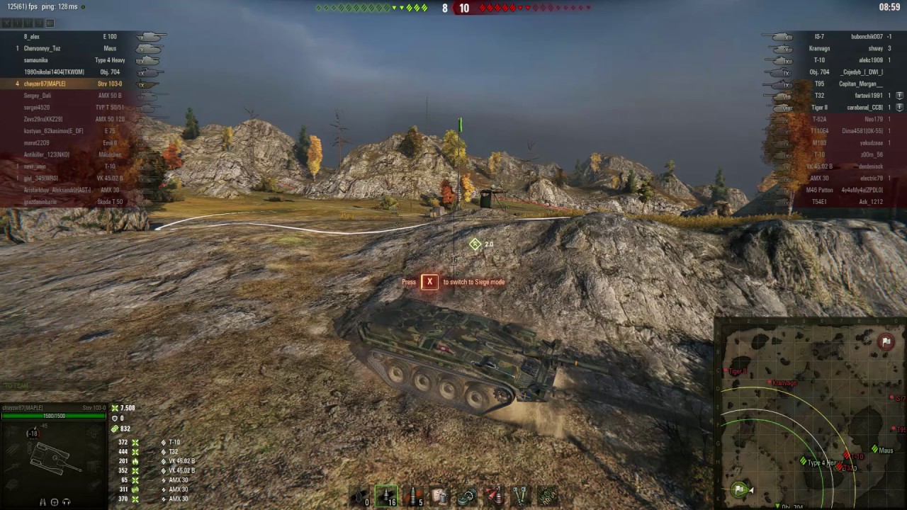 World of Tanks - Strv 103-0 - 12.3k Damage - 11 Kills [Replay|HD] - YouTube