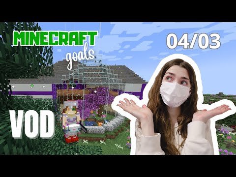 the MINECRAFT goals project continues (04/03) - YouTube