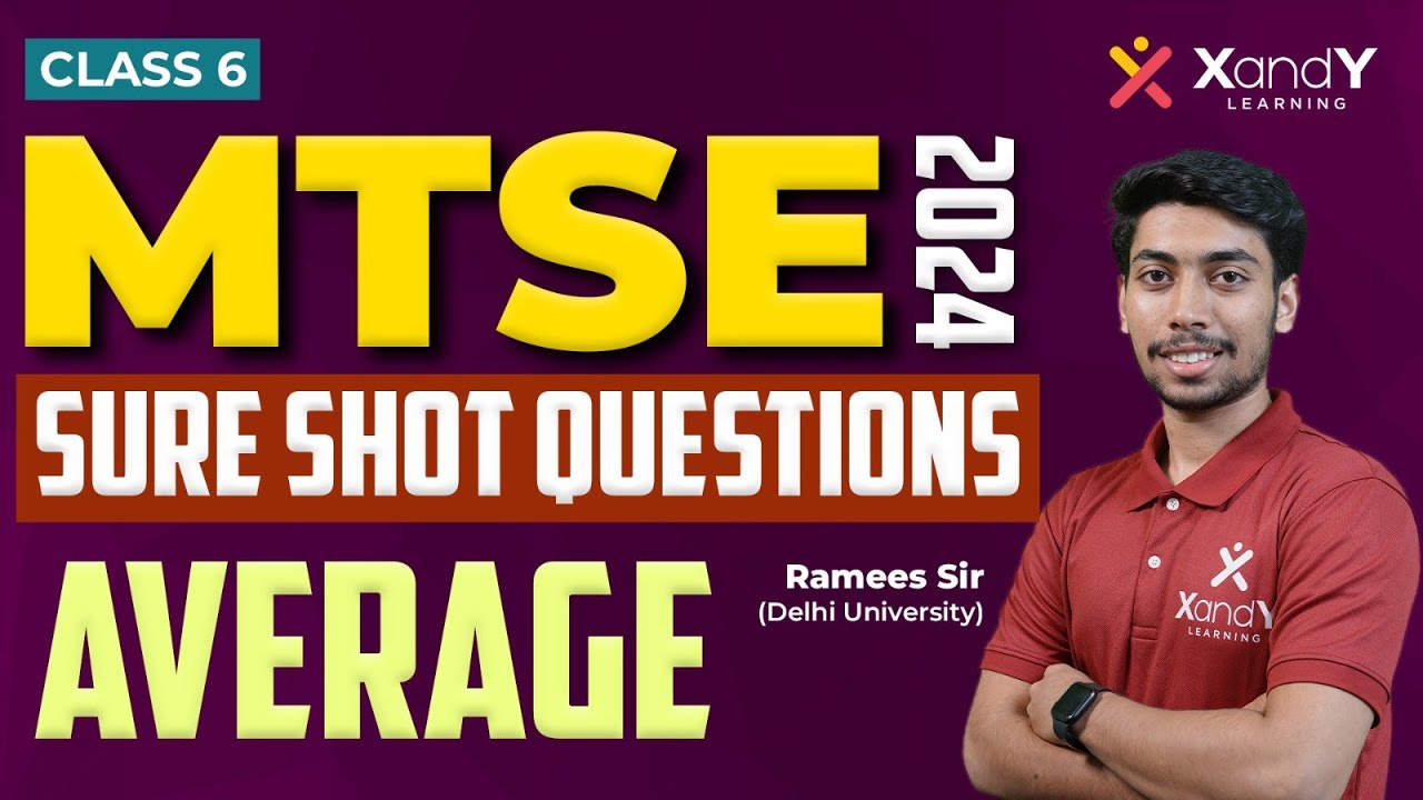 MTSE 2024 SURE SHOT QUESTIONS | AVERAGE | CLASS 6 #average #numbers # ...