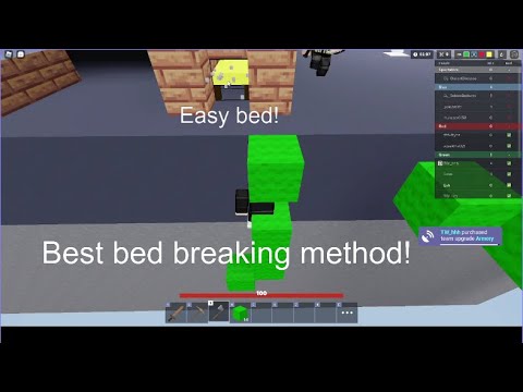 Best bed breaking method! (Roblox Bedwars) - YouTube
