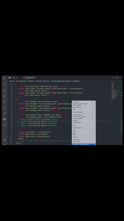 All Types Of Input Boxes In Html A Complete Example With Code Codesecret Code Programming