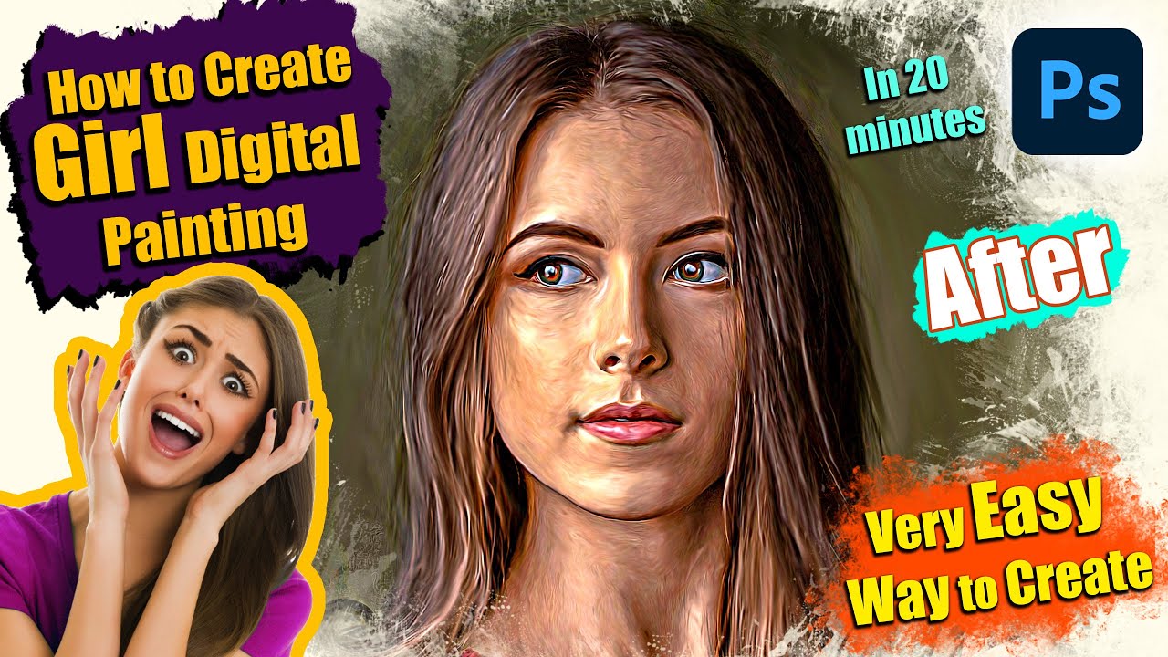 How to Create Girl Digital Art | Ayan Artist 007 - YouTube