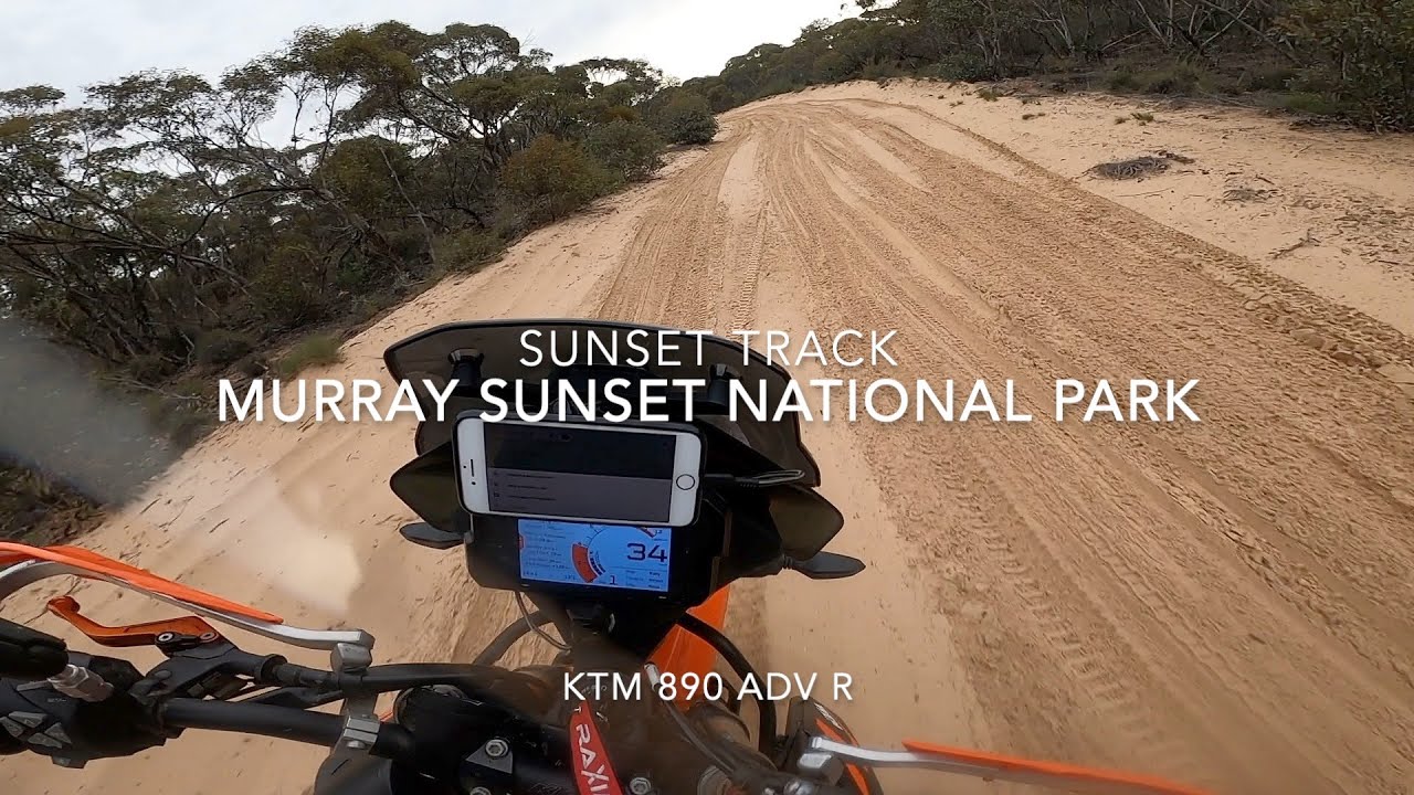 Sand on the Sunset Track - KTM 890 Adv R - YouTube