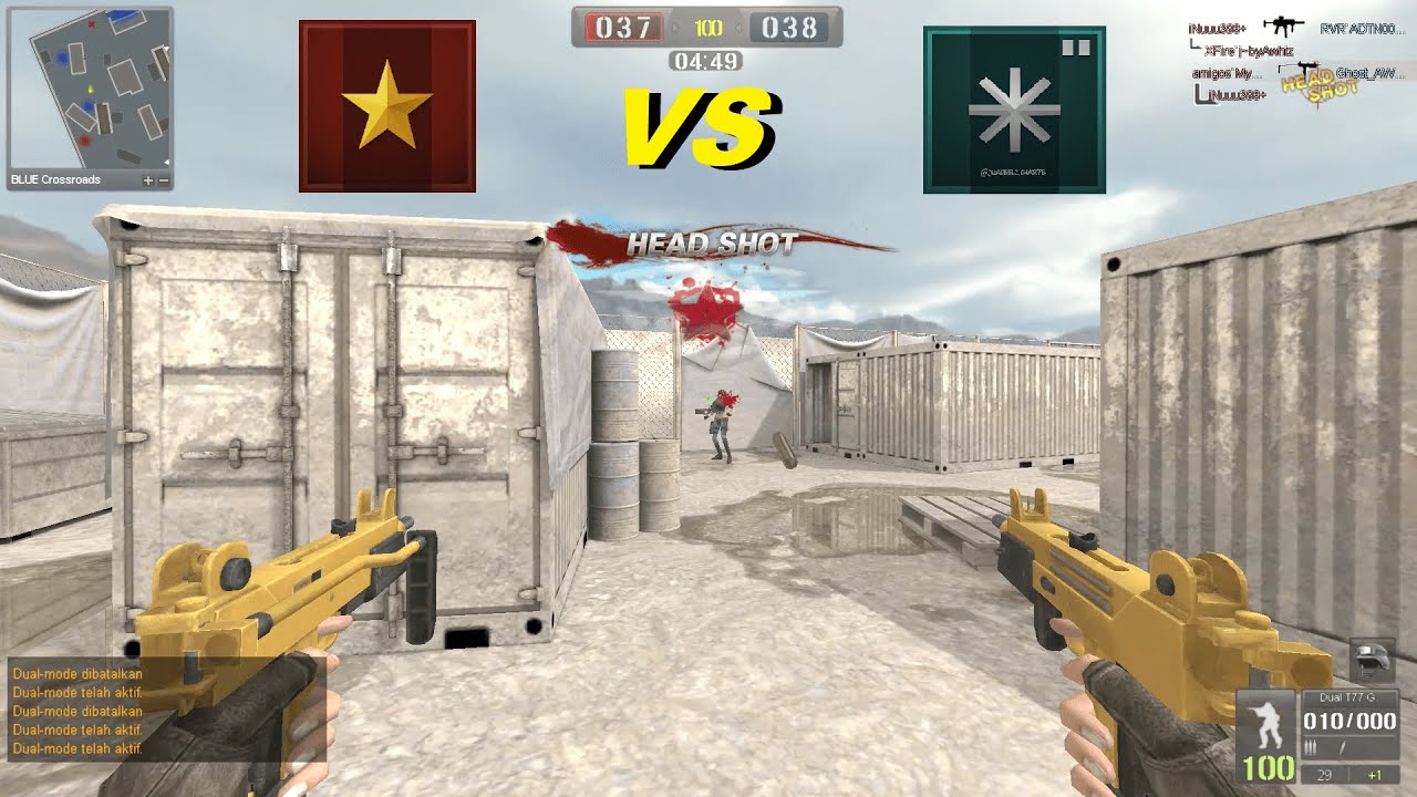 Hijau vs Merah NGERUSUH PAKE SENJATA HARAM DI CRACKDOWN - POINT BLANK ...