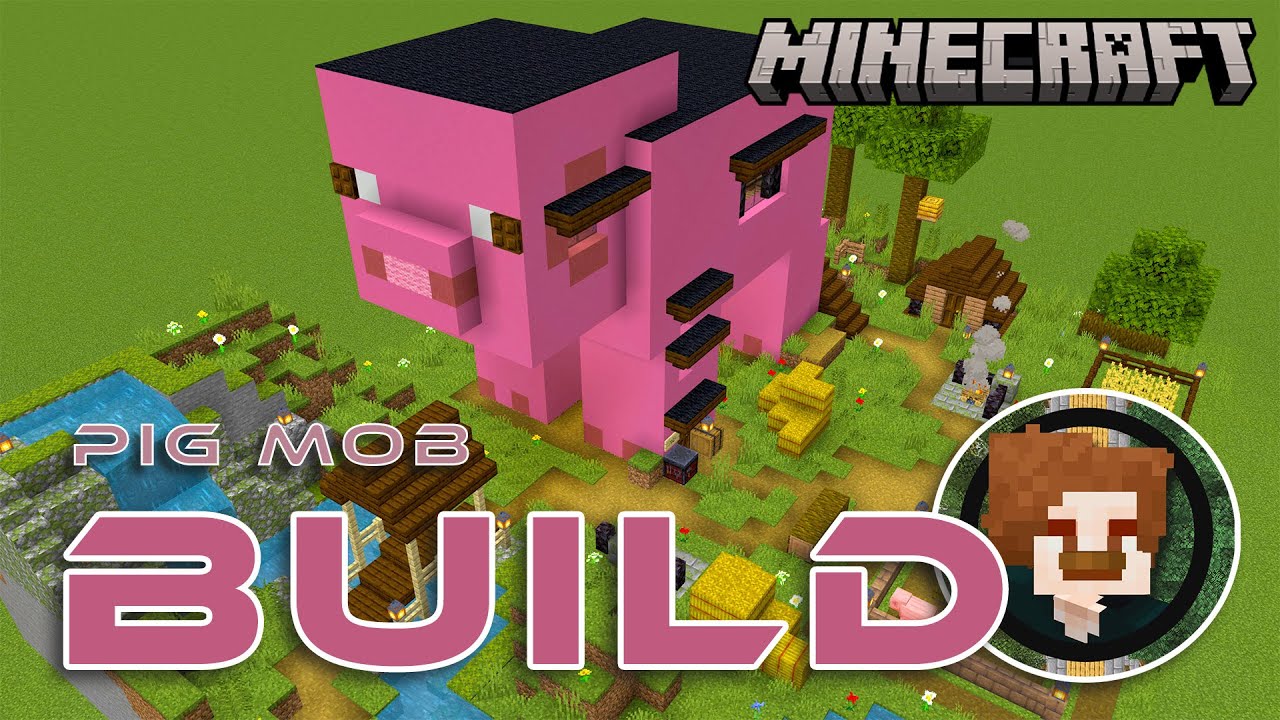 Minecraft Build Pig Mob Base - YouTube