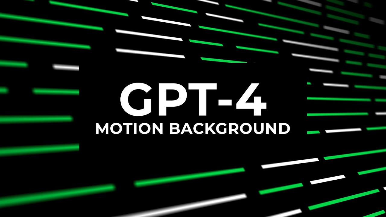 GPT-4 Inspired No Copyright Animated Background by #motionmade - YouTube