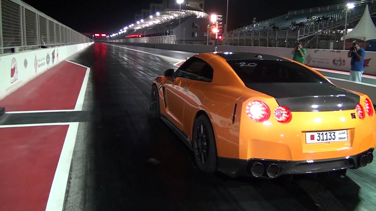Nice Nissan GTR in E.KANOO RACING Orange power (HD 1080) - YouTube