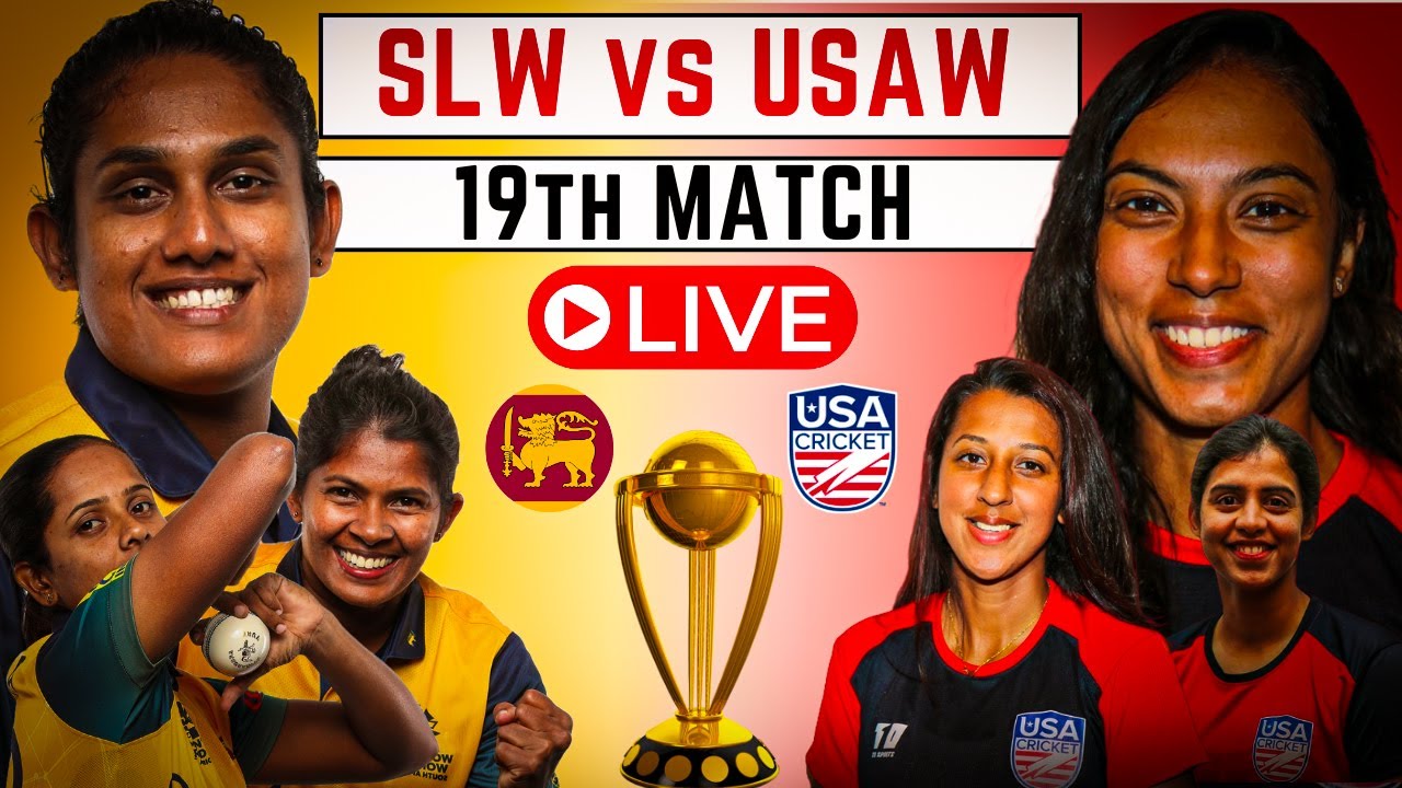 SLW VS USAW LIVE | Sri Lanka Women vs United States Women live | SL vs ...
