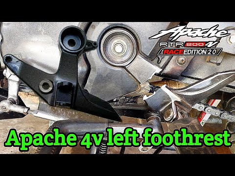 TVS Apache 4v Bs4/bs6 left footrest change