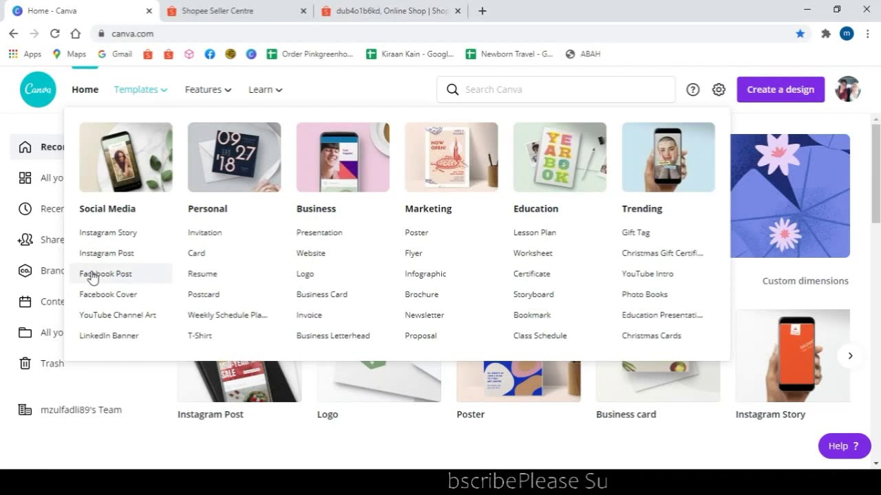 Shopee - Cara Edit Shop Profile - YouTube
