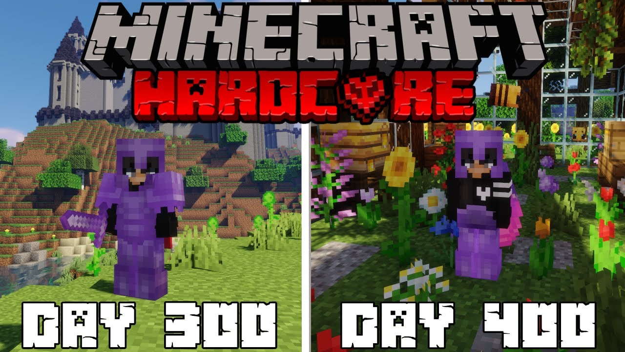 I Survived 400 Days in HARDCORE Minecraft... - YouTube