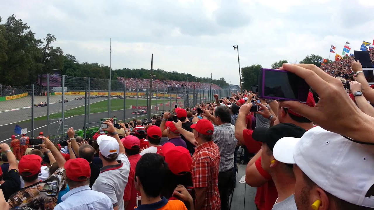 F1 2013 - Monza Race Start from the First Corner - YouTube