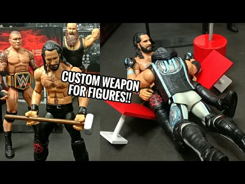 CUSTOM WEAPONS FOR WWE ACTION FIGURES!! - YouTube