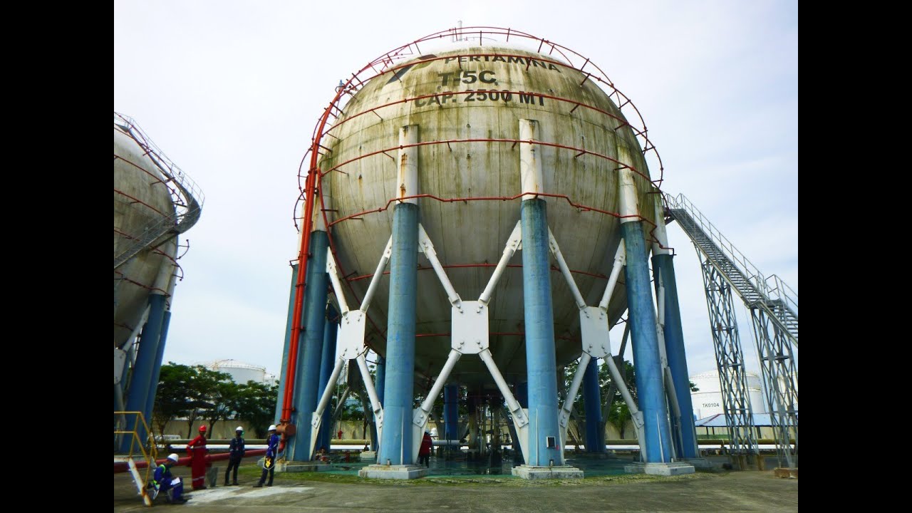 Testing & Commissioning Water Spray Spherical Tank, Tangki No. 5C, 25 ...